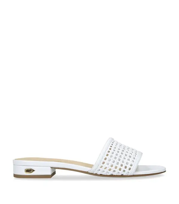 Jennifer Chamandi Andrea Nubuck Leather Sandals - White