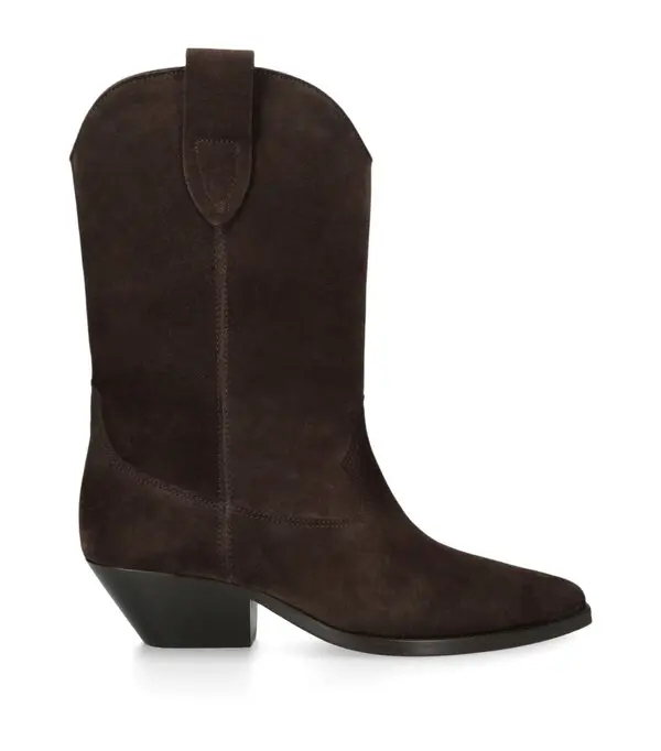 Isabel Marant Étoile Suede Duerto Cowboy Boots - Brown
