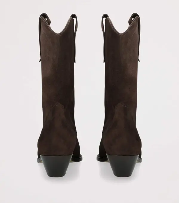 Isabel Marant Étoile Suede Duerto Cowboy Boots - Brown