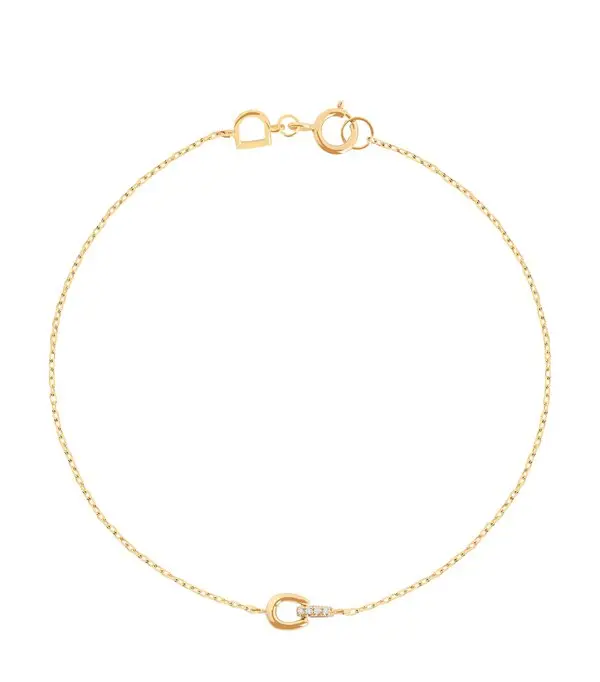 ASTRID & MIYU Pavé Diamond Bracelet - Gold