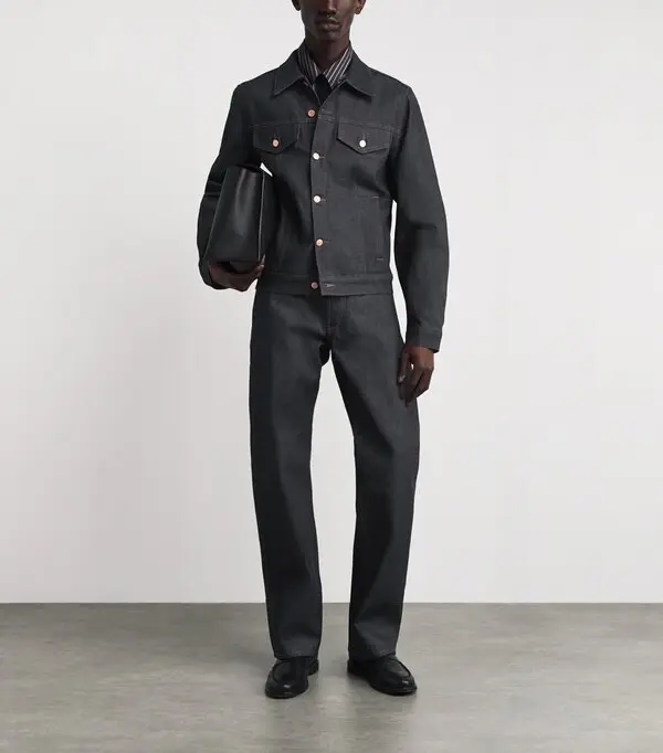 Emporio Armani Denim Blouson Jacket - Blue