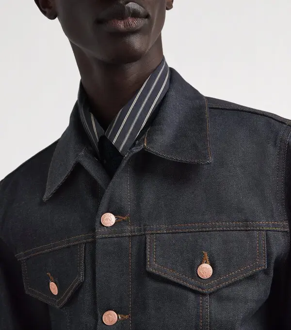 Emporio Armani Denim Blouson Jacket - Blue