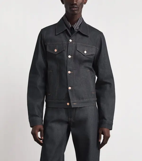 Emporio Armani Denim Blouson Jacket - Blue