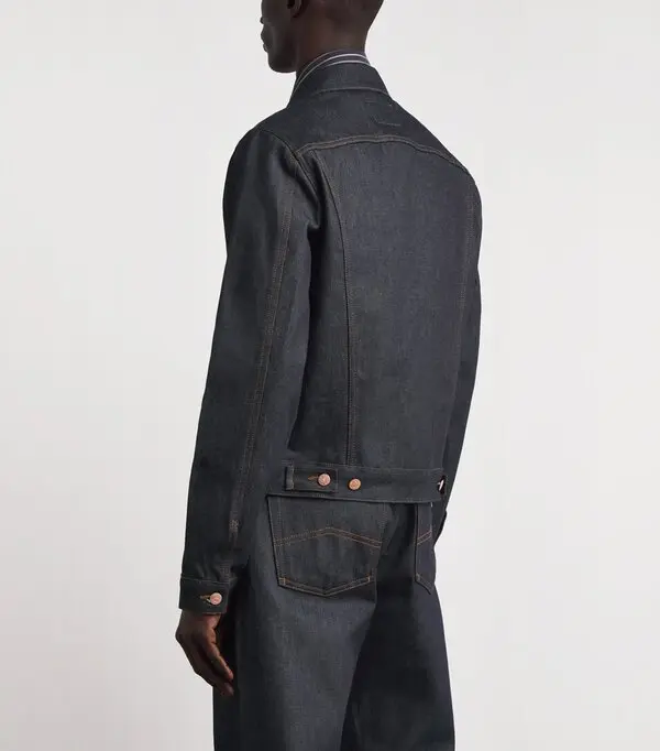 Emporio Armani Denim Blouson Jacket - Blue