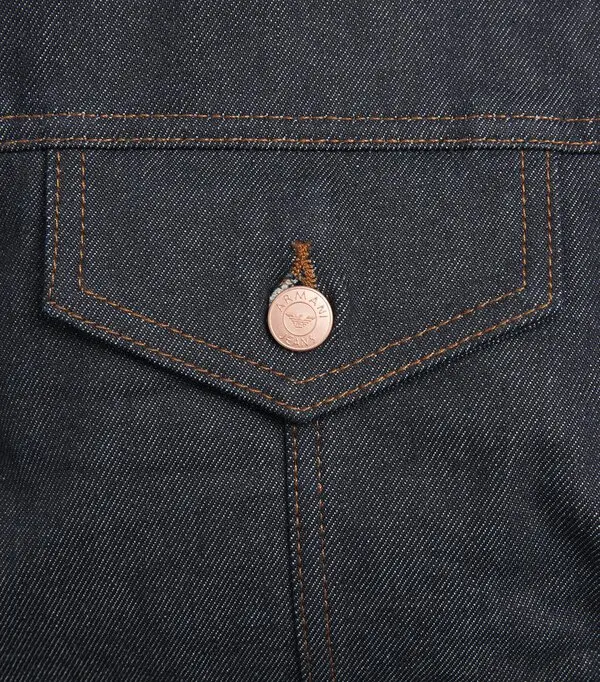 Emporio Armani Denim Blouson Jacket - Blue