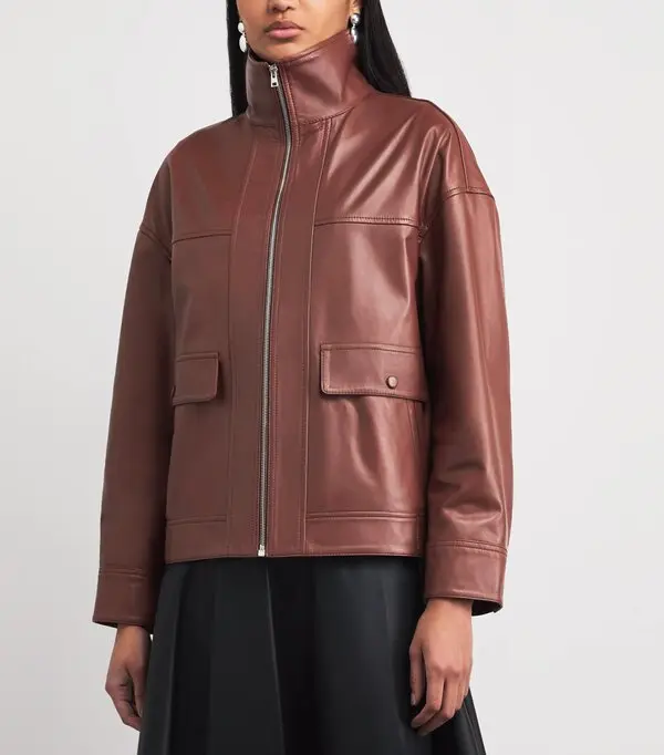 YVES SALOMON Lambskin Zip-up Jacket