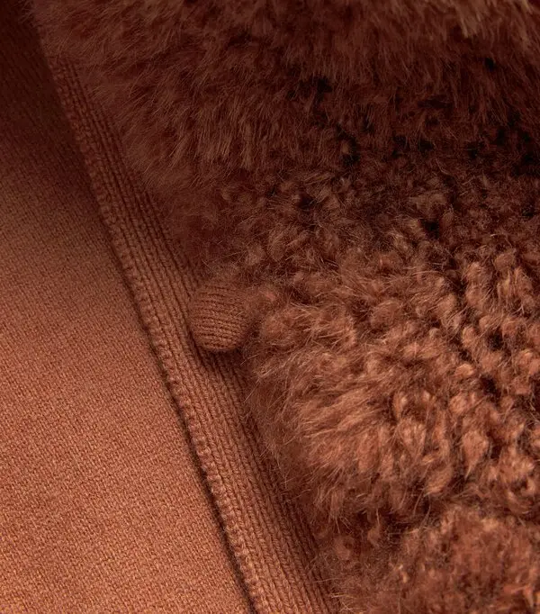 YVES SALOMON Cashmere Shearling-knitted Gilet