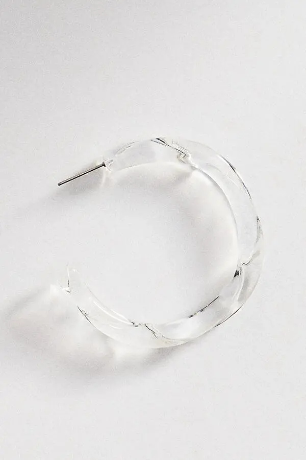 Anthropologie Resin Hoop Earrings
