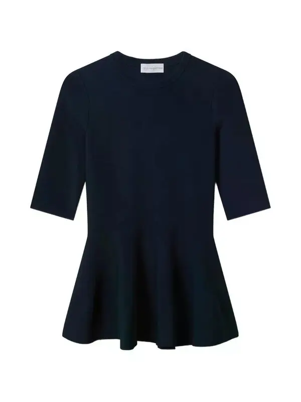 Stella McCartney Crewneck Peplum Blouse