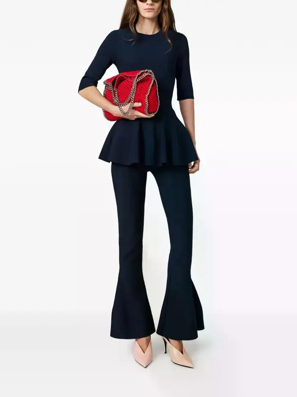 Stella McCartney Crewneck Peplum Blouse