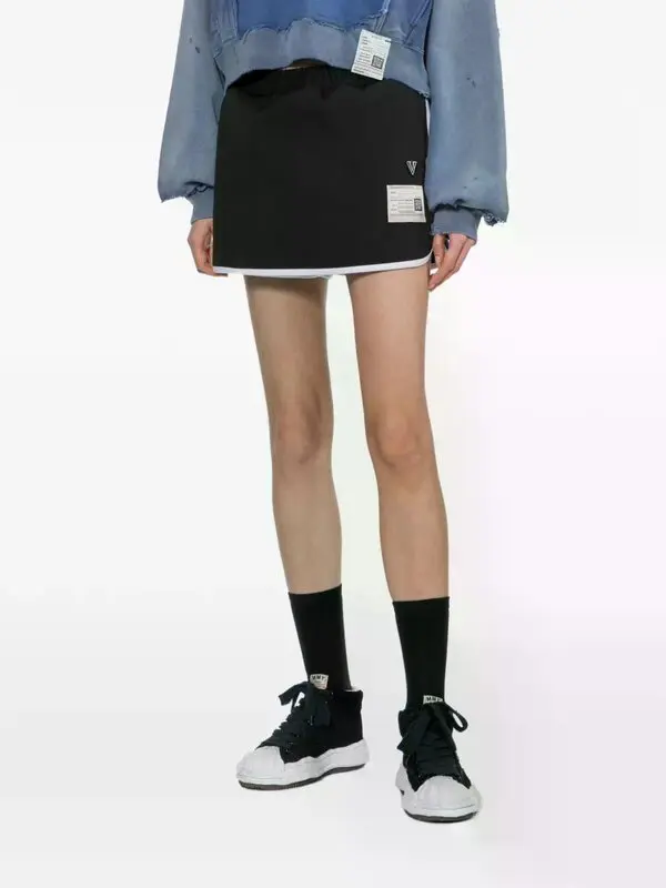 Mihara Yasuhiro Logo-patch Skort