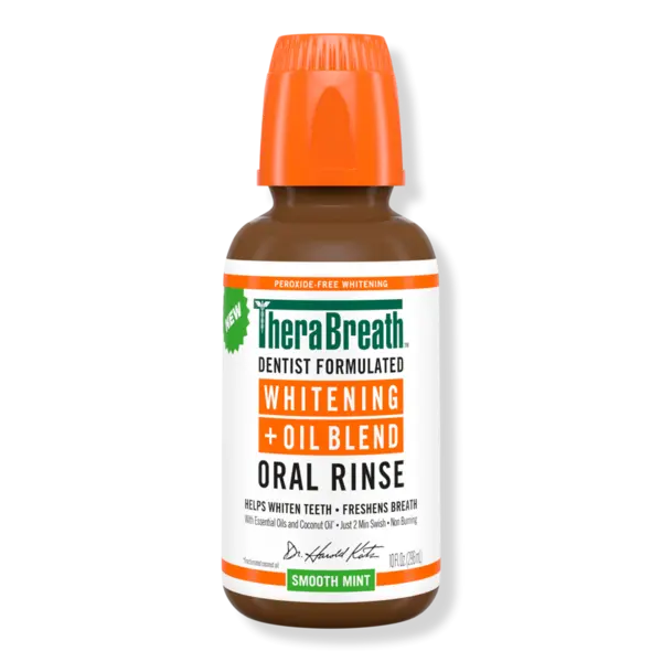 THERABREATH Whitening Oil Blend Oral Rinse Smooth Mint - One-color