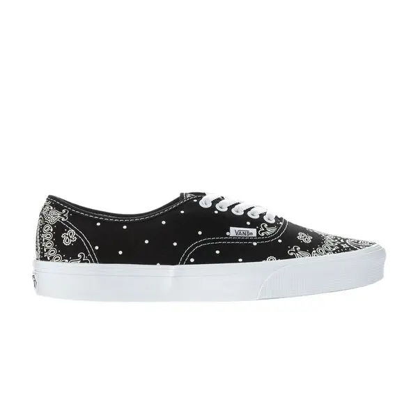 VANS Authentic Paisley Lace-up Sneakers - Black