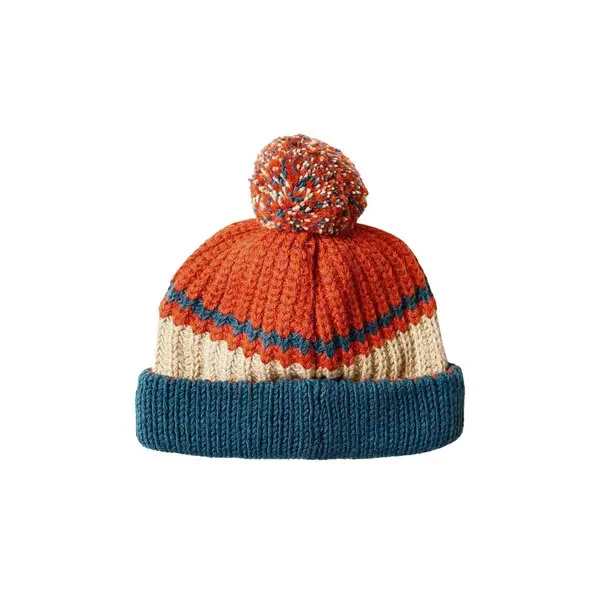 Kapital 3g Wool Cable Knit Cap - Orange
