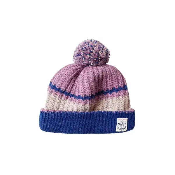 Kapital 3g Wool Cable Knit Cap - Purple