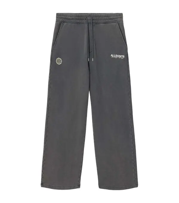 ALLSAINTS Organic Cotton Emblem Sweatpants - Black