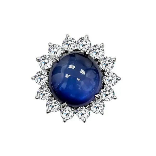 FANTASIA BY DESERIO 5ct Sapphire Cabochon Ring - One-color