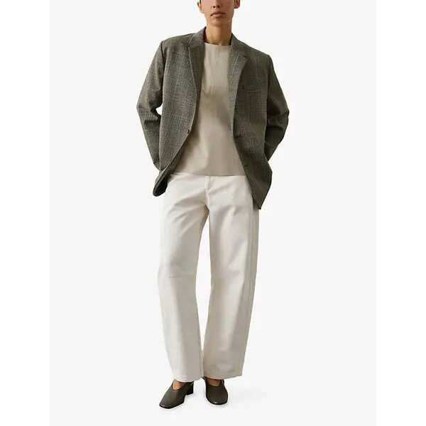 Soeur Checked Wool-blend Blazer - Marron/vert