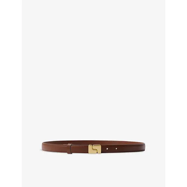 Soeur Ninon Mini Leather Belt - Noisette