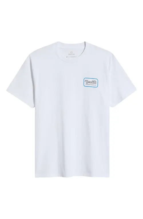 Brixton Grade Graphic T-shirt - White/washed Black/medium Blue