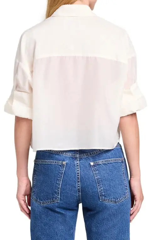 TWP Ruffle Crop Shirt