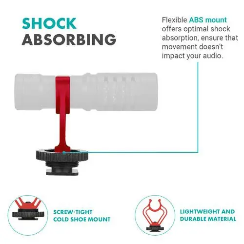 MOVO Vxr10 Shotgun Camera Microphone Replacement Shockmount