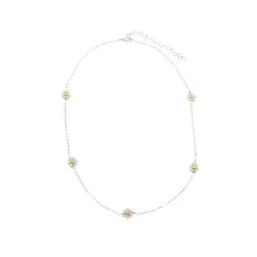 ALEGRIA ACCESSORIES Daisy Crystal Necklace - Silver