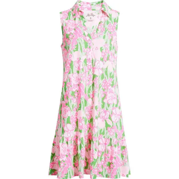 Lilly Pulitzer® Riegan Print Sleeveless Shirtdress - Putting Green Hannah