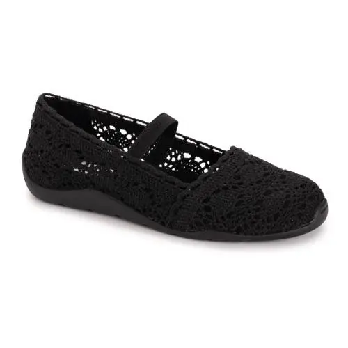 MUK LUKS Shelby Ballerina Shoe - Black