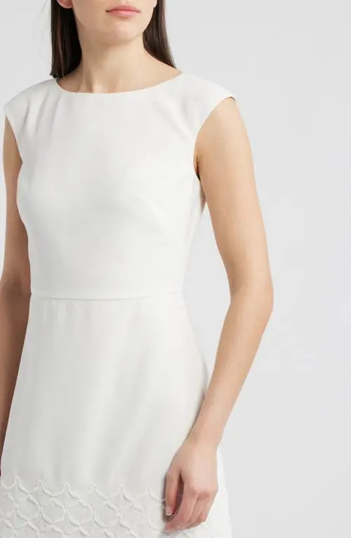 Eliza J Cap Sleeve Soutache Sheath Dress