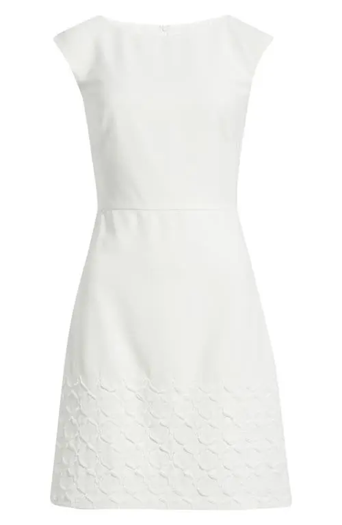 Eliza J Cap Sleeve Soutache Sheath Dress