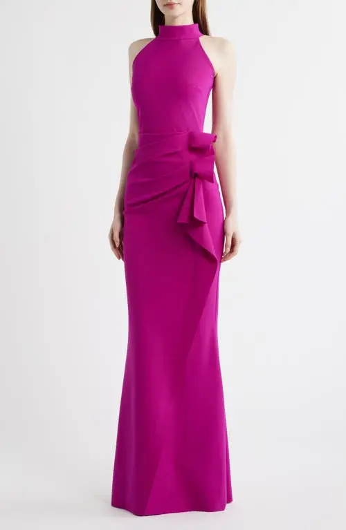 Chiara Boni La Petite Robe Gudrum Trumpet Gown - Cyclamen