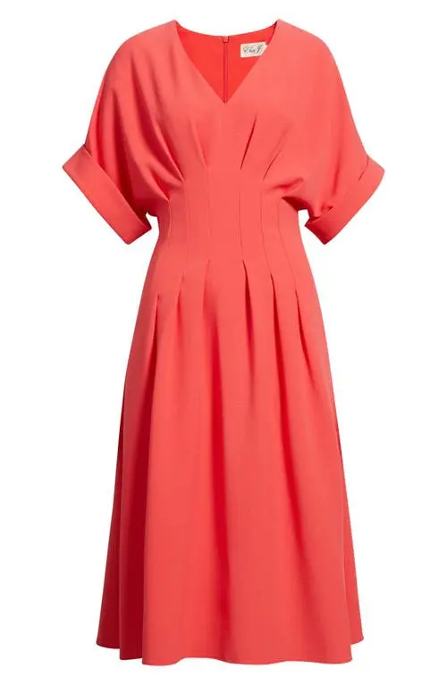 Eliza J Dolman Sleeve Midi Dress