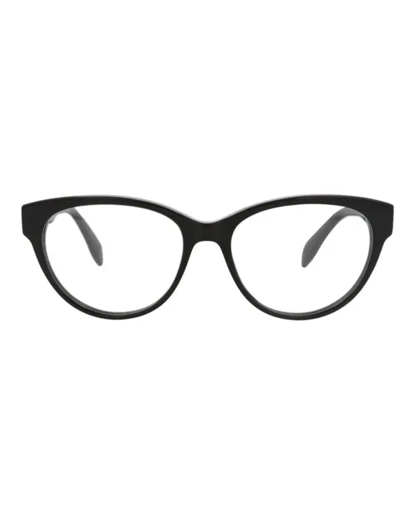Alexander McQueen Cat Eye Optical Frames - Black Black Transparent (am0359o/30012341/001)