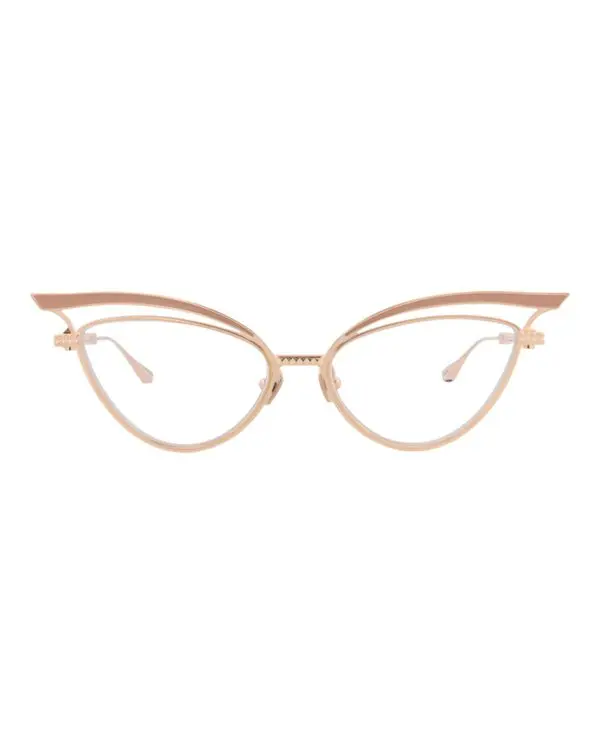 Valentino Garavani Optical Frames Cat Eye Metal - Rose Gold Rose Gold Transparent (vlx/118f/55)