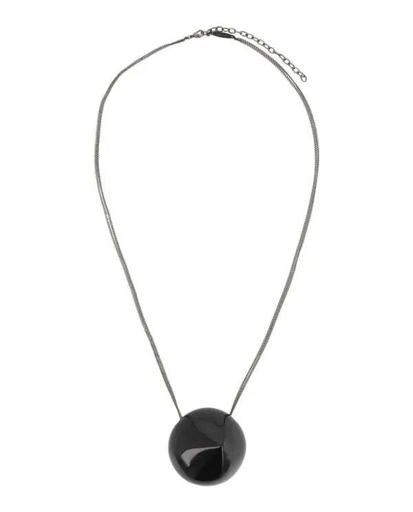 FERRAGAMO Sculptural Pendant Necklace - Black