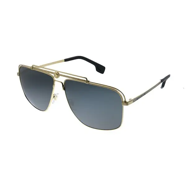 Versace Rectangle Frame Sunglasses - Gold (ve_2242_100287)