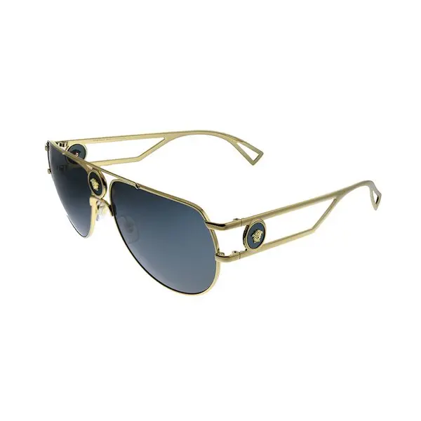 Versace Aviator Frame Sunglasses - Gold (ve_2225_100287)