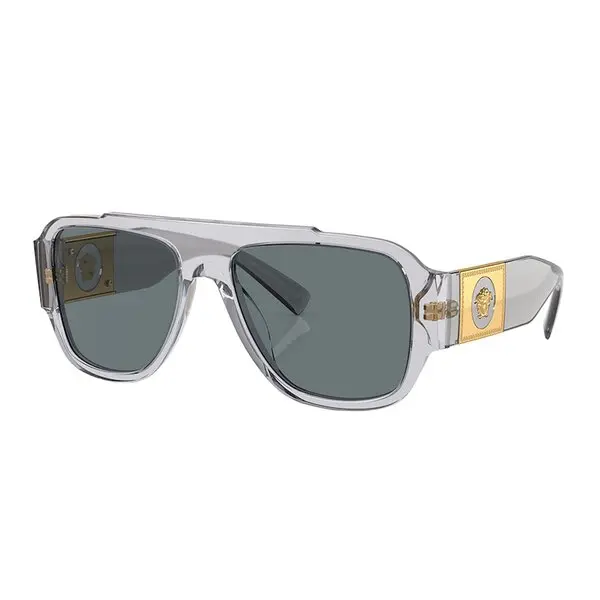 Versace Pillow Frame Sunglasses - Transparent Grey (ve_4436u_530580_57mm)