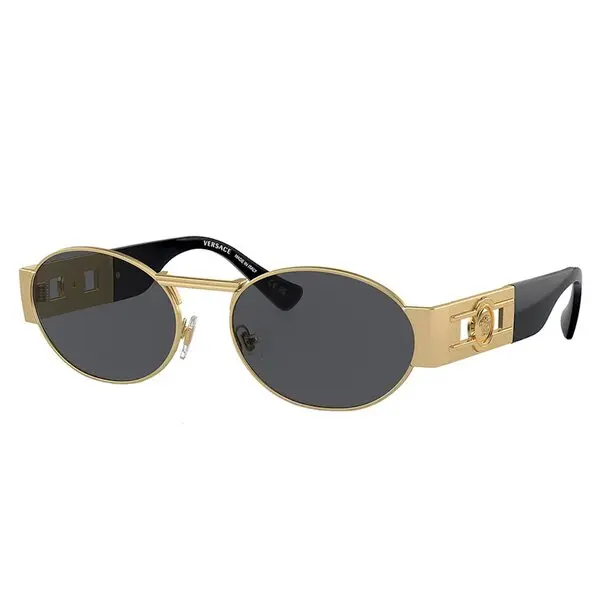 Versace Oval Frame Sunglasses - Multicolor