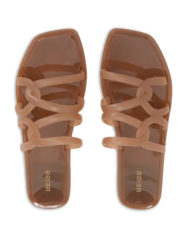 REISS Asymmetric Jelly Slides - Neutral