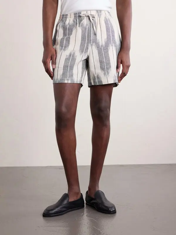 KARDO Olbia Straight-leg Cotton Short - Gray
