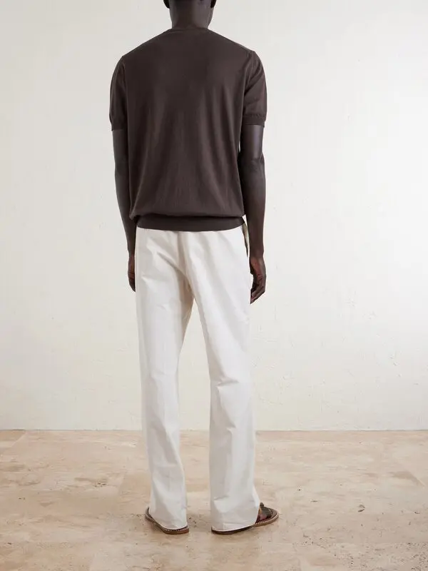 Boglioli Garment-dyed Cotton T-shirt - Brown