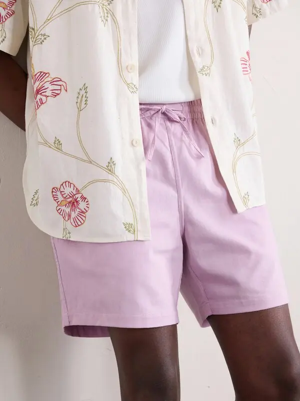 KARDO Olbia Straight-leg Cotton Shorts