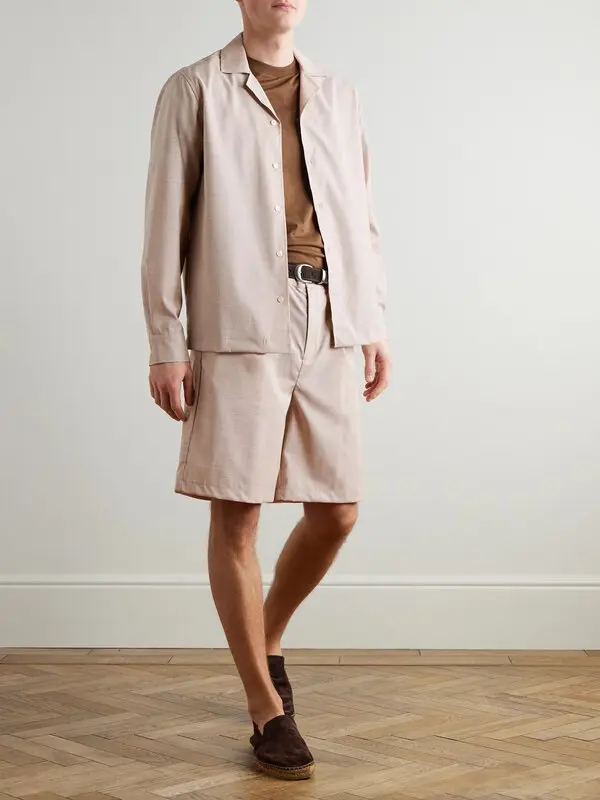 Frescobol Carioca Safra Wool Shirt - Neutrals