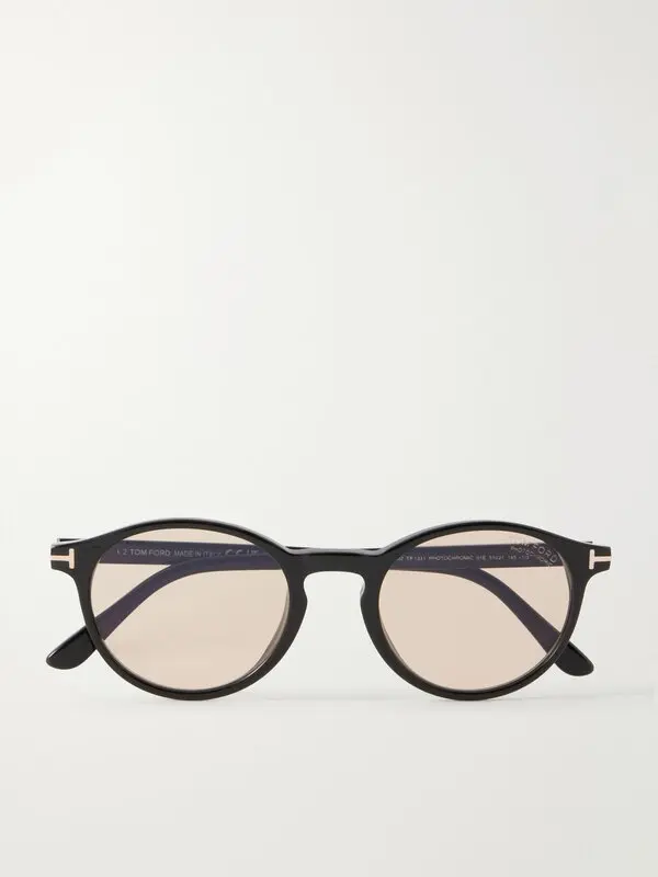 TOM FORD Prescott Round-frame Sunglasses - Black