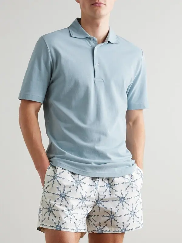 Frescobol Carioca Luca Cotton Polo Shirt