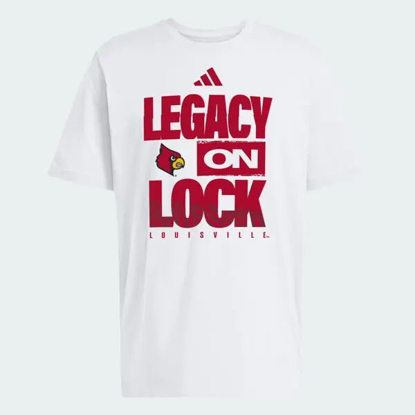 Adidas Louisville Cardinals 2026 Legacy On Lock March Madness T-shirt White - White / Multi