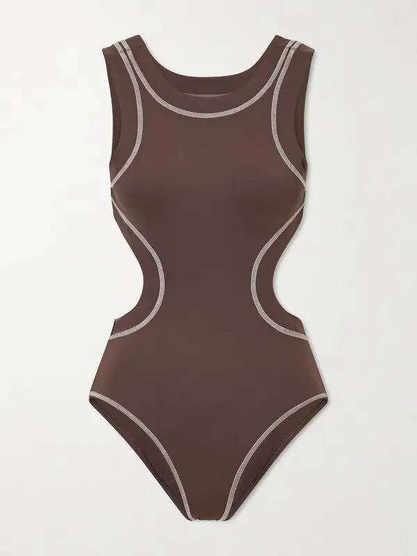 Staud Dolce One-piece Swimsuit - Brown
