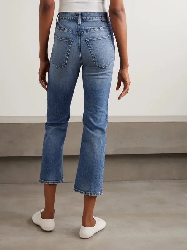 JAMIE HALLER The Kenickie Mid-rise Straight-leg Jeans - Blue